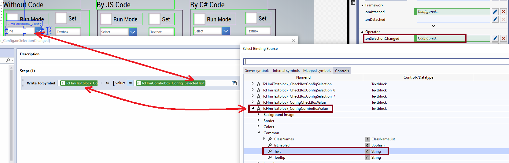 BECKHOFF HMI Checkbox and Combobox – HEMELIX